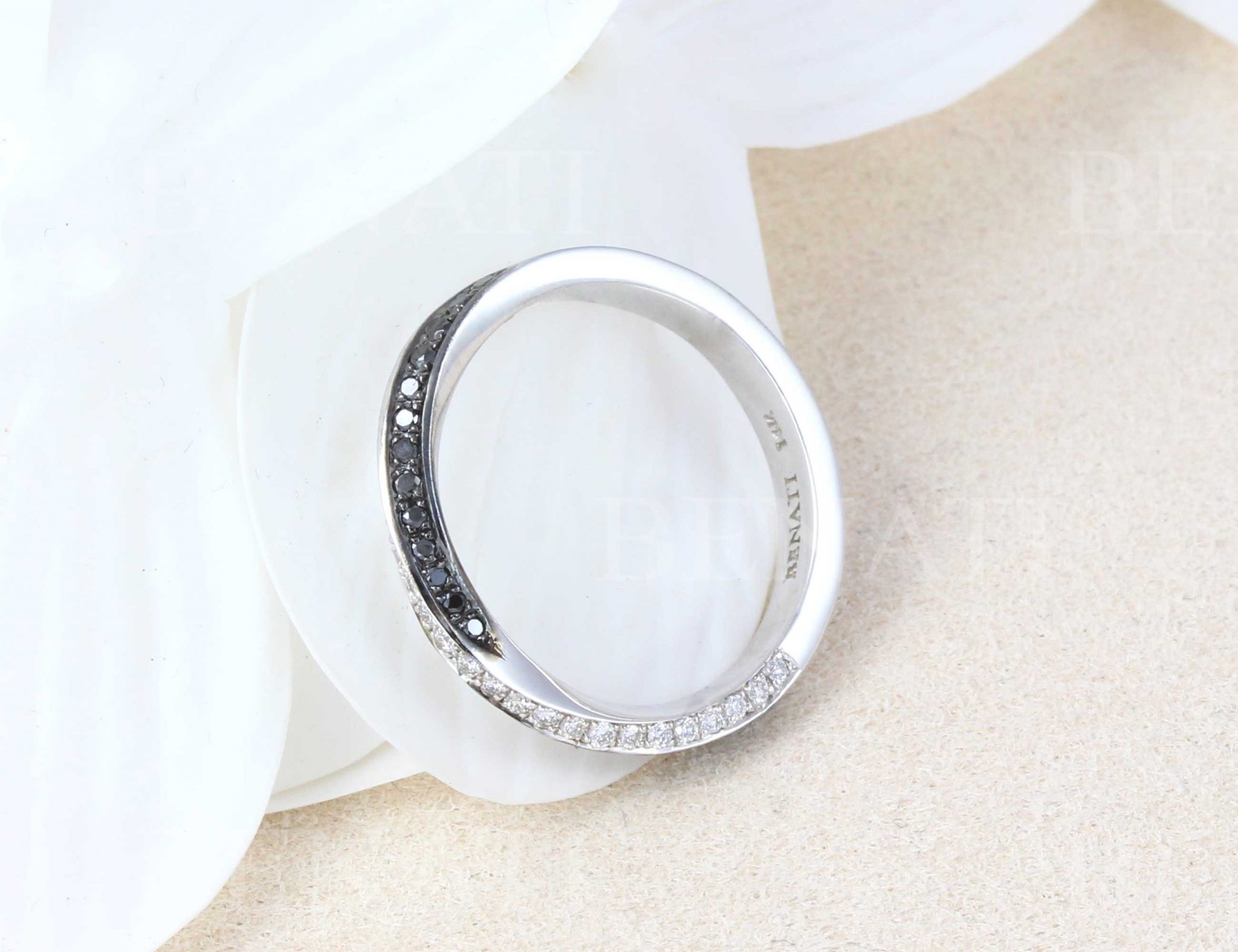 Mobius Diamond Ring, Unique Wedding Band | Benati