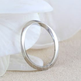 2mm Wedding band, Mobius stacking ring | Benati