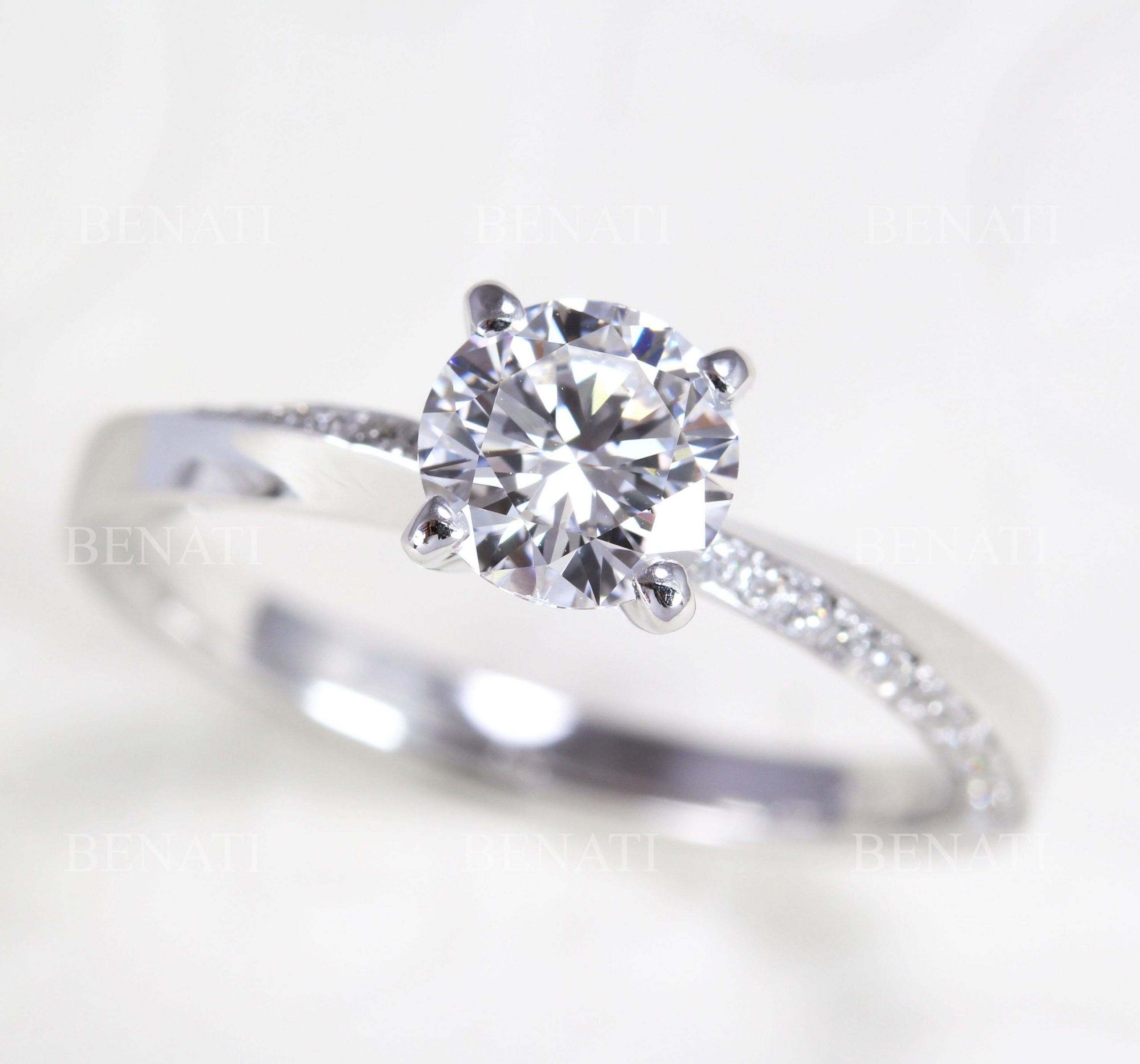 Mobius Diamond Engagement Ring, 0.80 CT Diamond Engagement Ring | Benati