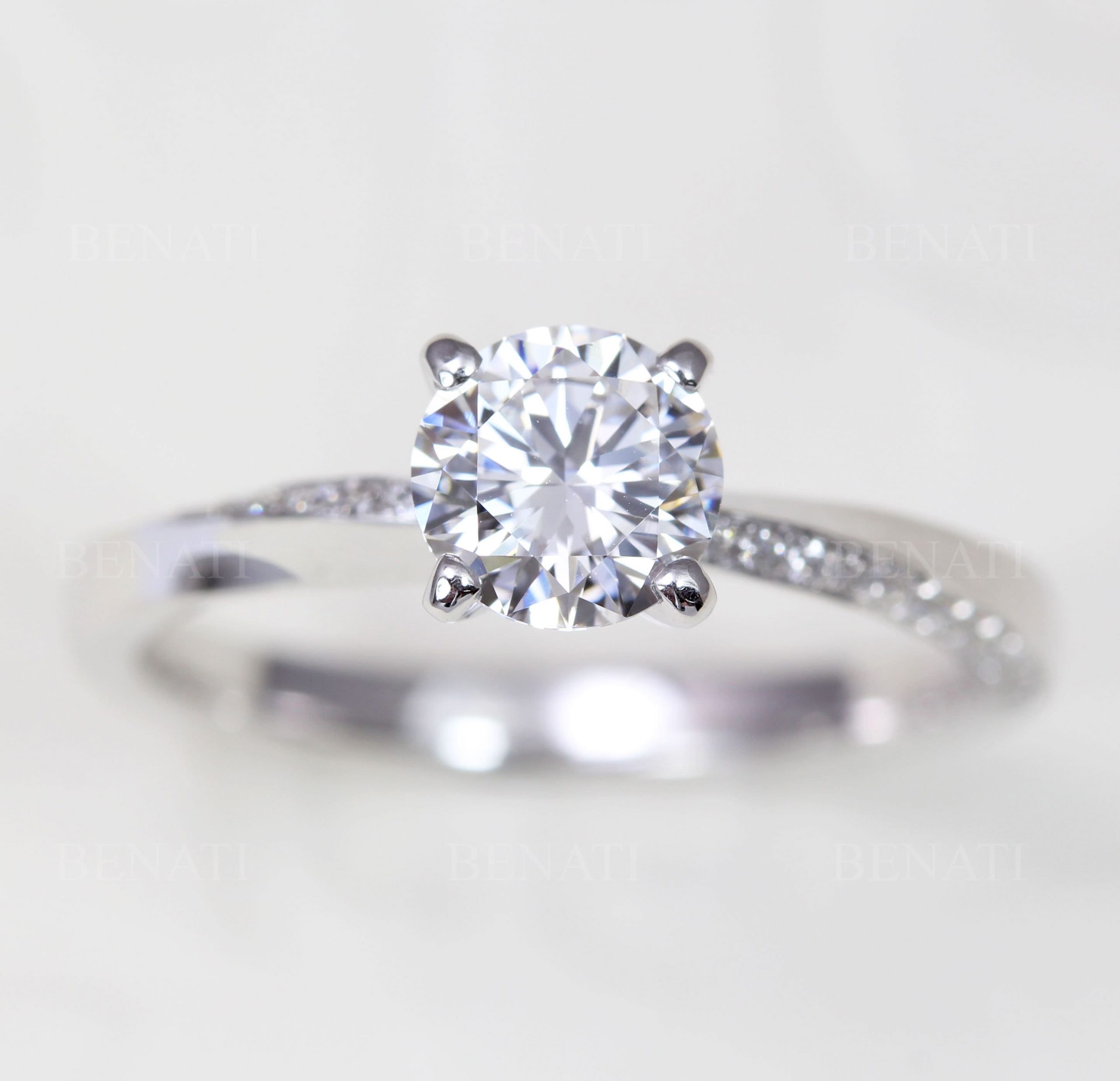 Mobius Diamond Engagement Ring, 0.80 CT Diamond Engagement Ring | Benati