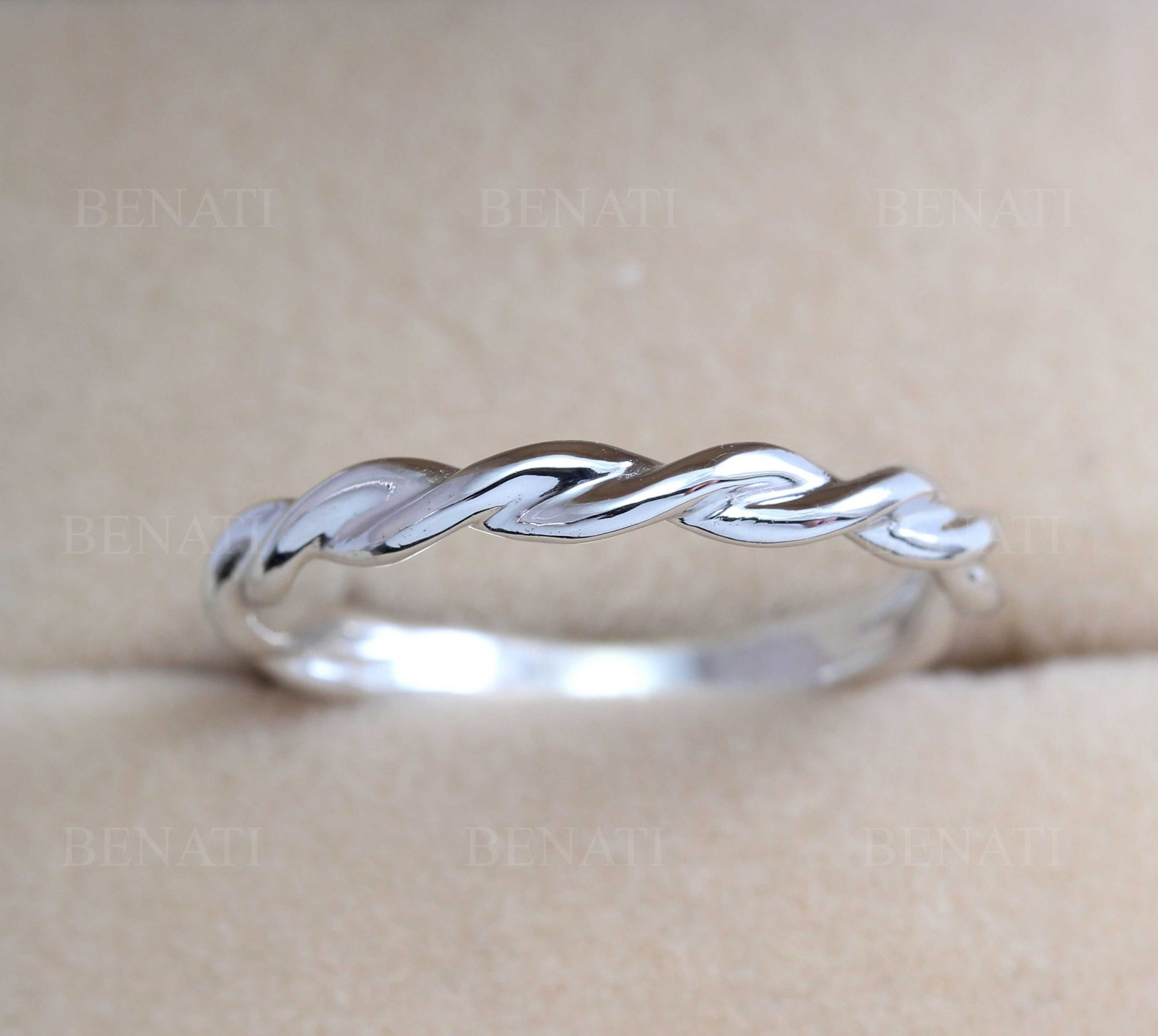Twisted Rope Wedding Band Infinity Wedding Ring, Wedding Infinity Ring ...