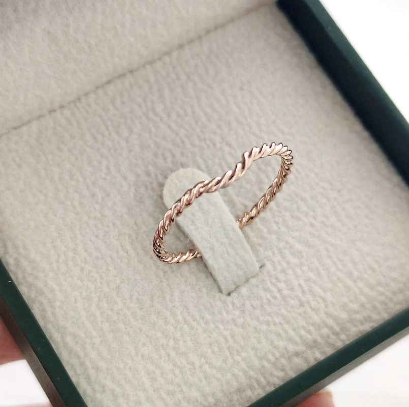 Matching wedding ring for oval engagement ring, Braided rope wedding ...