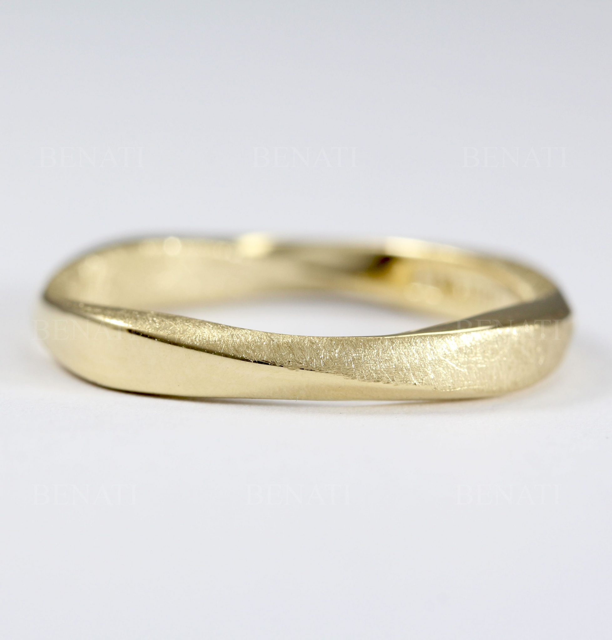 Mobius Wedding Band, Rose Gold Mobius Ring | Benati